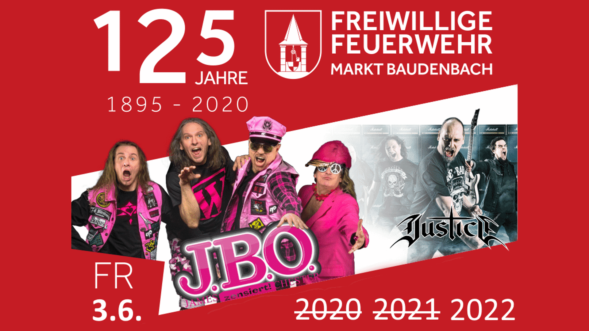 Freitag, 3. Juni 2022 - Festwiese Baudenbach, Baudenbach - Rosa Armee ...